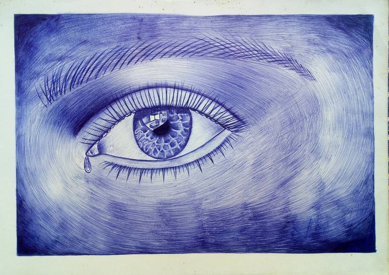The Tearful eyes of the Unknown. Drawing by Anthony Edem Toneroartwork ...