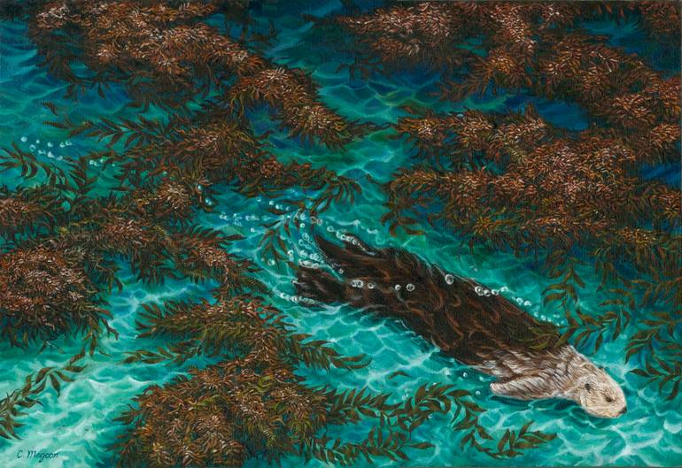 Otter, Glider Painting by Craig Magoon | Saatchi Art