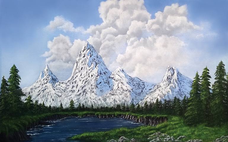 A Spectacular View Painting by Sadia Wajahat | Saatchi Art