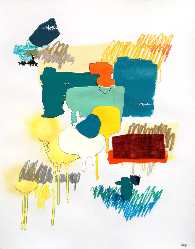 Our Newfound Silver Lining Painting by Armando Guillen Moreno | Saatchi Art