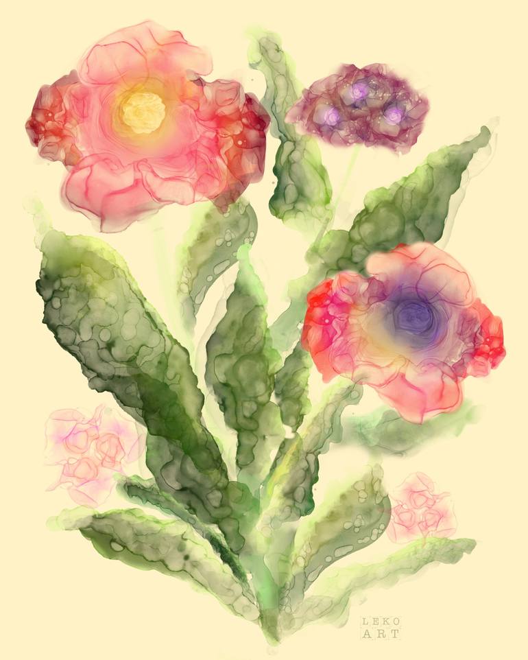 Magical Flowers Drawings