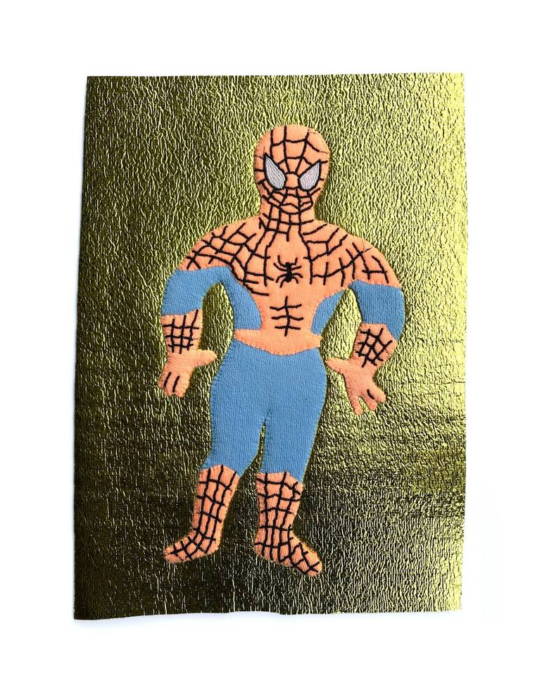 Golden Spiderman Sculpture by Luke Temby | Saatchi Art