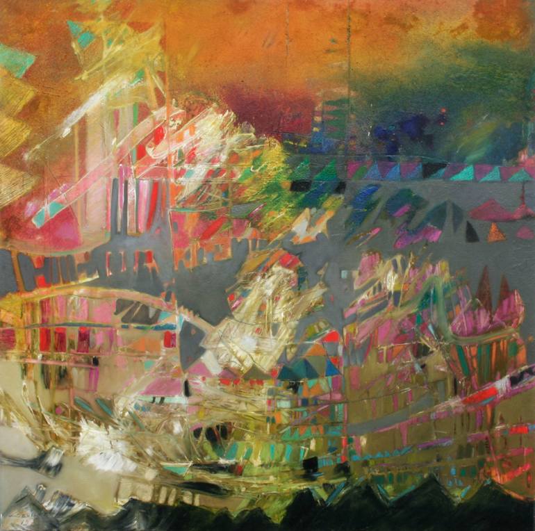 Circus performer Painting by David Gericke | Saatchi Art