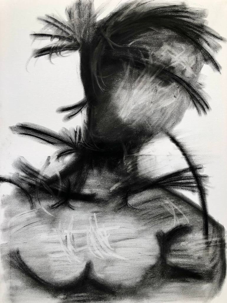 Yasuke Drawing by Adam Jones | Saatchi Art