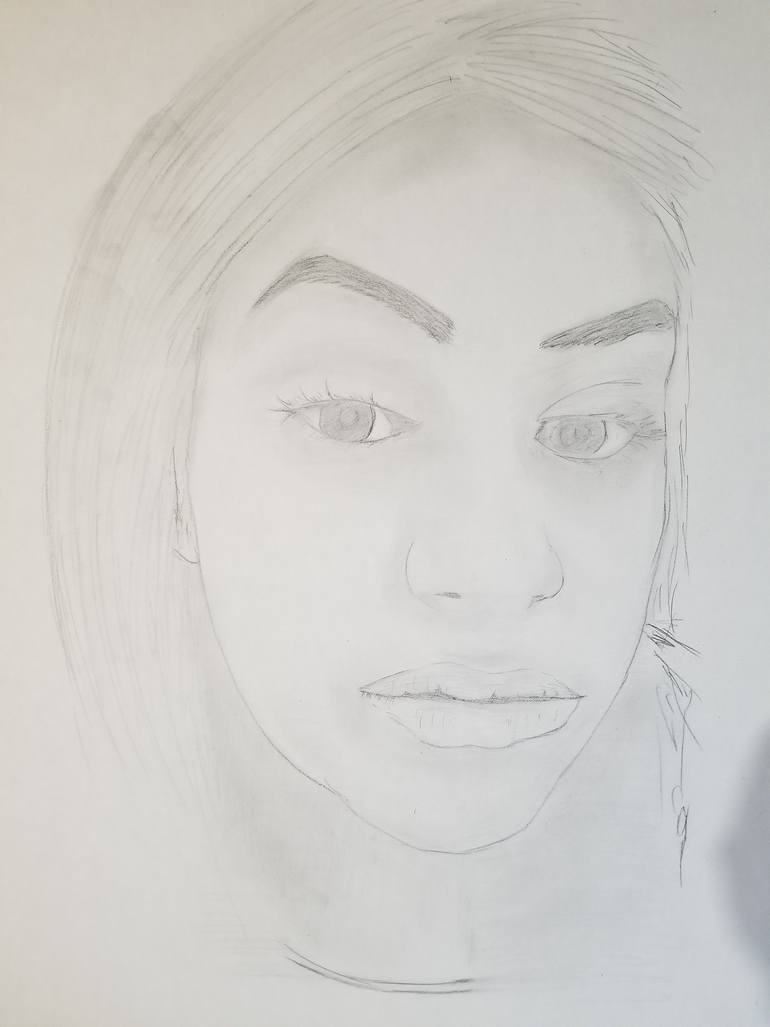 my daughter Drawing by marcelino loera | Saatchi Art