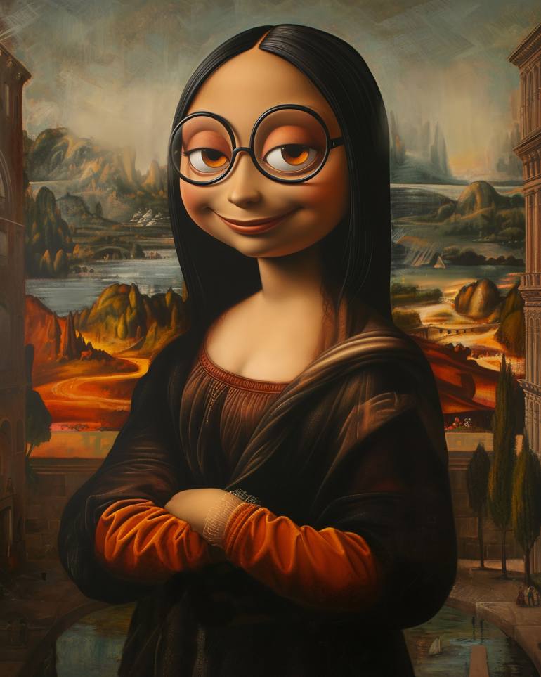 Mona Lisa Digital by Wladimir Tasoff | Saatchi Art