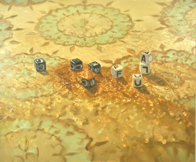 The golden Rule , Senryu Cuck-fula Painting by Julio Serrano | Saatchi Art