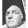 Life mask from George Washington. A copy. (oil on canvas). Painting by ...