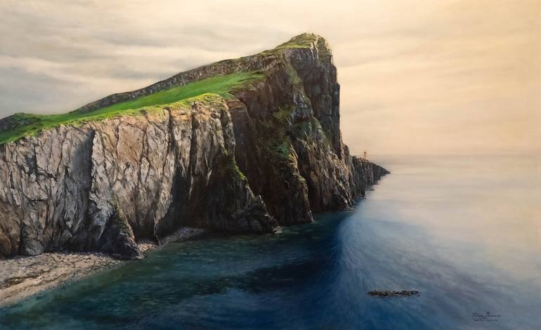Neist Point Lighthouse Painting by Felipe Barreiro | Saatchi Art