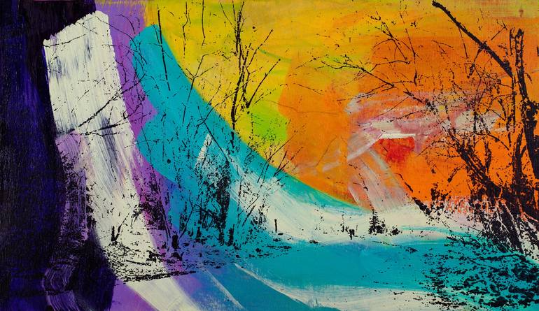 The Lea Path Mixed Media by Lucy Merriman | Saatchi Art