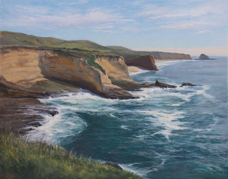 Davenport Cliffs Painting by Scott Johnson | Saatchi Art