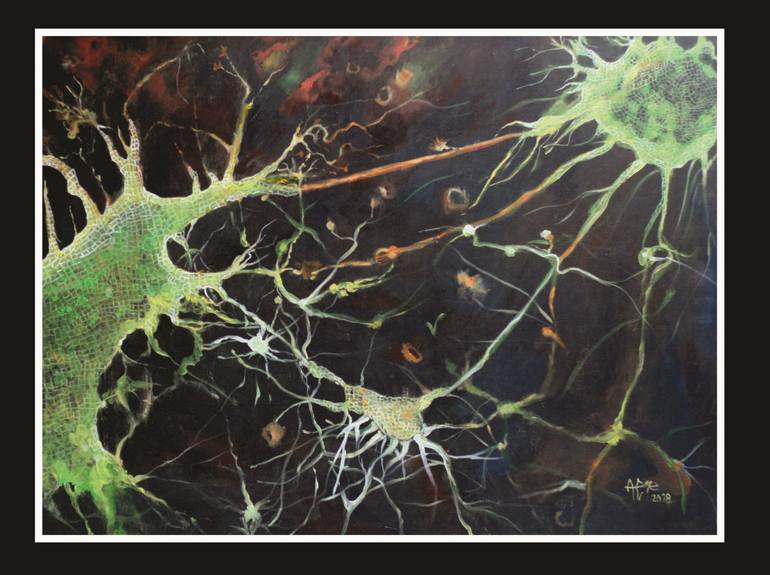 The neural network Painting by Liviu Ene | Saatchi Art