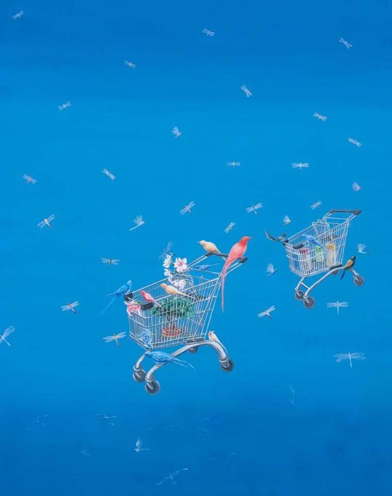 nature shope Painting by DEBASISH Dutta | Saatchi Art