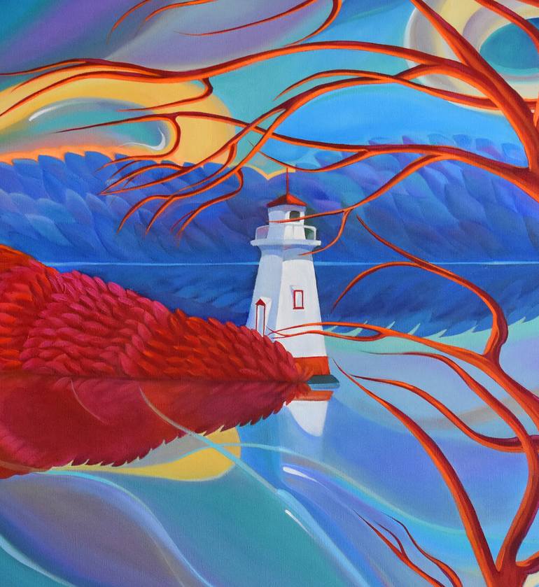 Scarlet Wind Painting by yuksel hassan | Saatchi Art