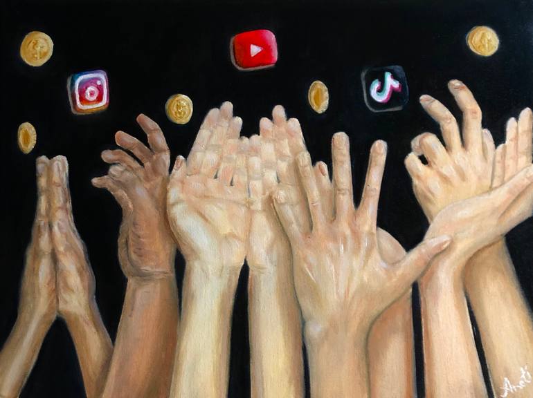 Monetization Painting by Anoli Net | Saatchi Art