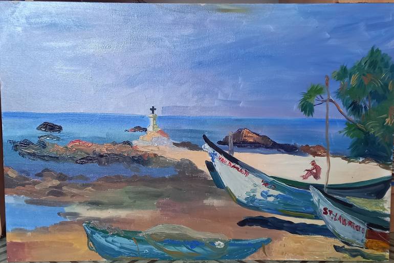 Goa Painting by Julia Chubutkina | Saatchi Art