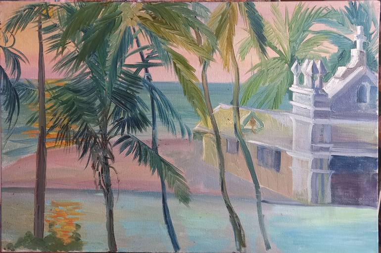 goa mandrem Painting by Julia Chubutkina | Saatchi Art