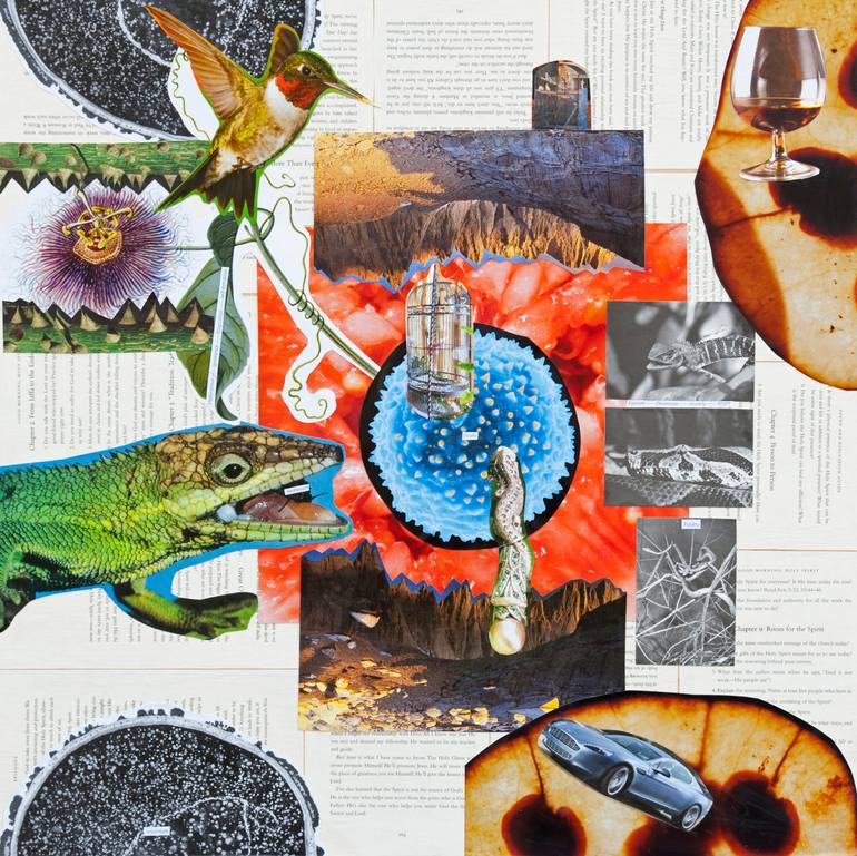 The Devil Collage by Ginger Lou | Saatchi Art