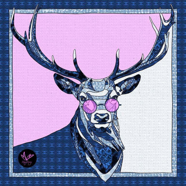 chanel deer Painting by Mary Money | Saatchi Art