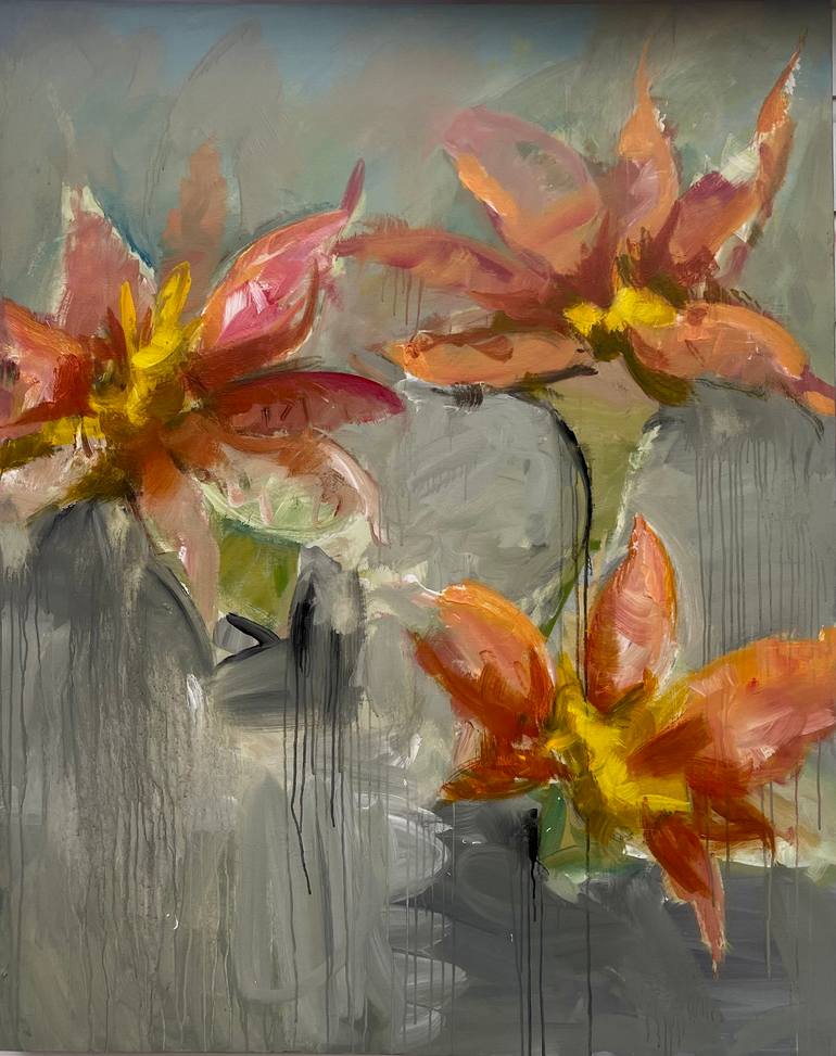 Lillies Painting by Kenneth Newsom | Saatchi Art