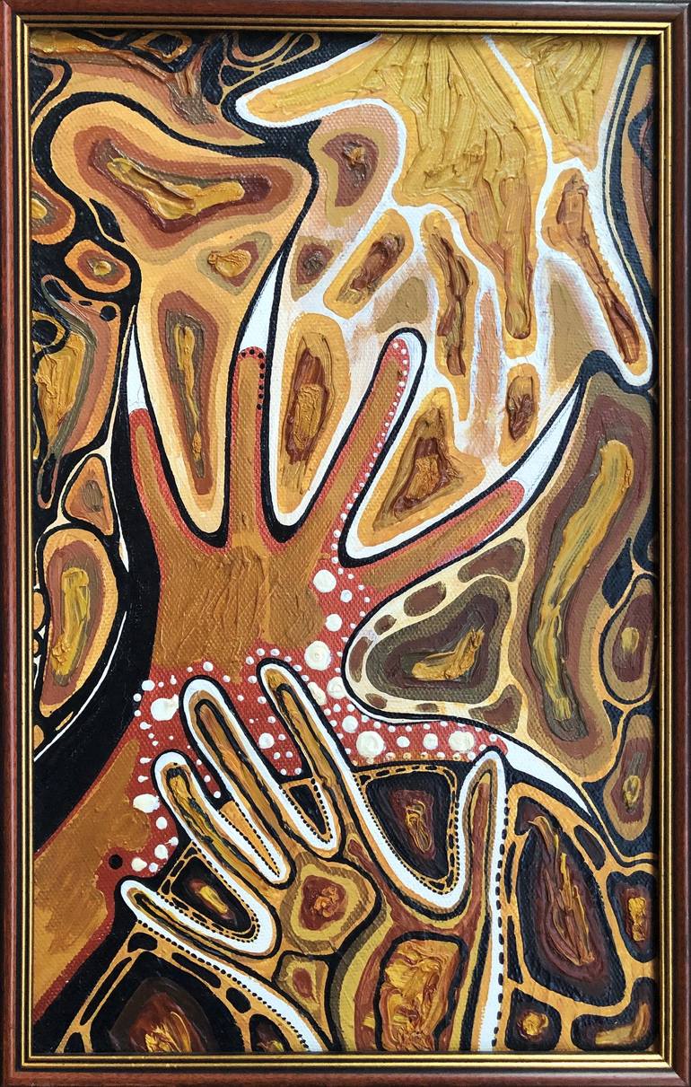 Hands. Fighting various forces Painting by Marina Zolotareva | Saatchi Art