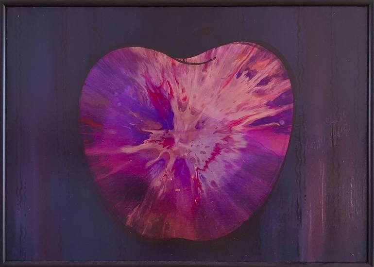 atomic apple Painting by Sergei Jans | Saatchi Art