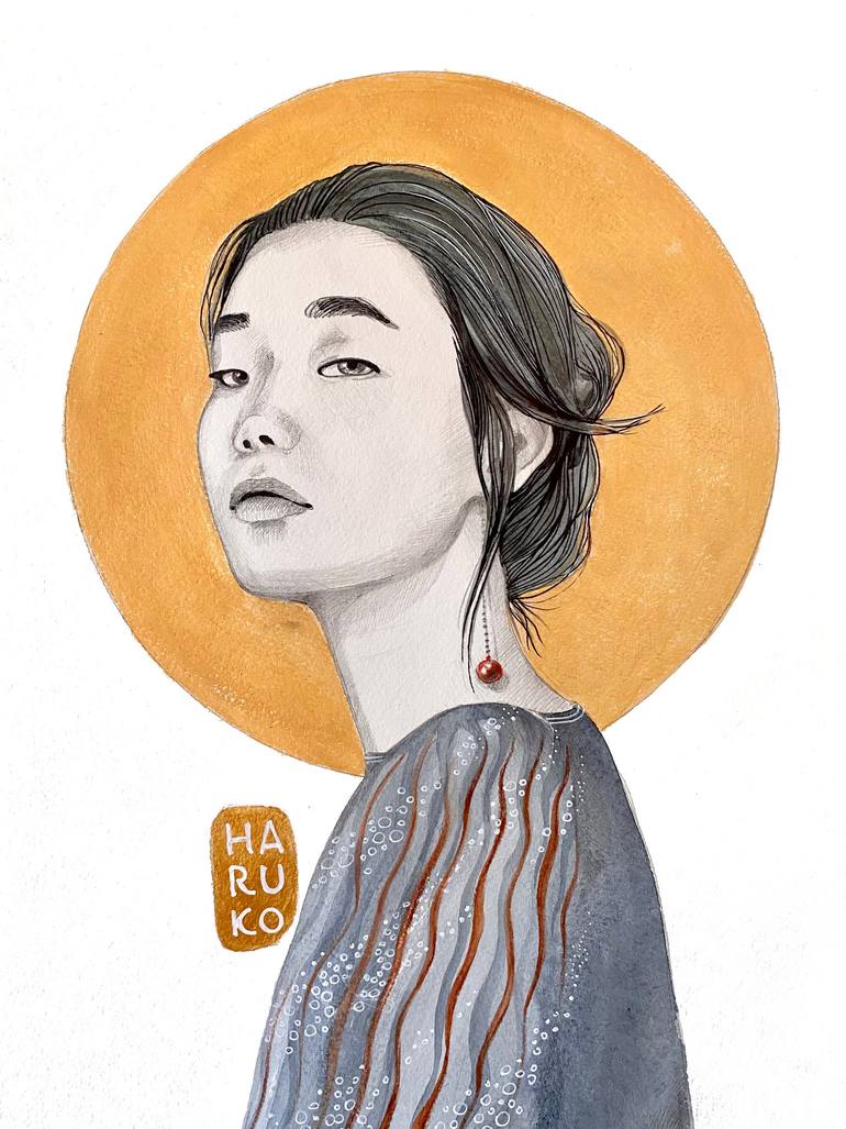 Haruko Drawing by Illia Boiko | Saatchi Art