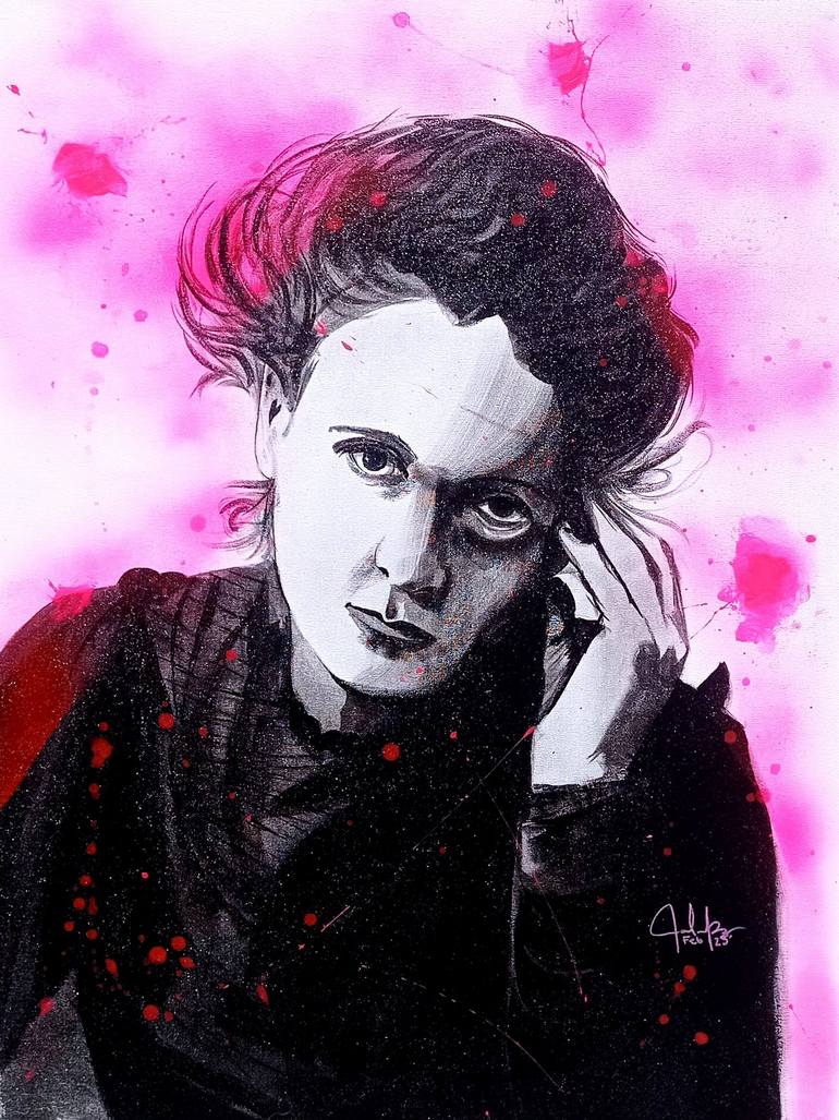Marie Curie Painting by Jouline Andrea Paz Rentería | Saatchi Art