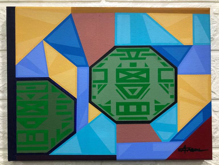 Geometric Robots No.05 Painting by AJ Cabral | Saatchi Art