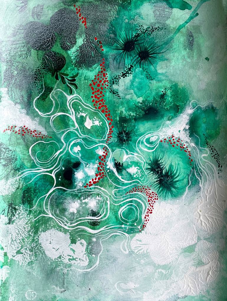 Lichen Painting by Ina Berlina | Saatchi Art