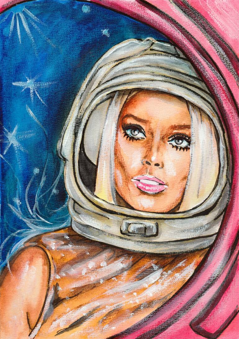 Margot Robbie, ORIGINAL Watercolor Painting Painting by Svetlana Pelin ...