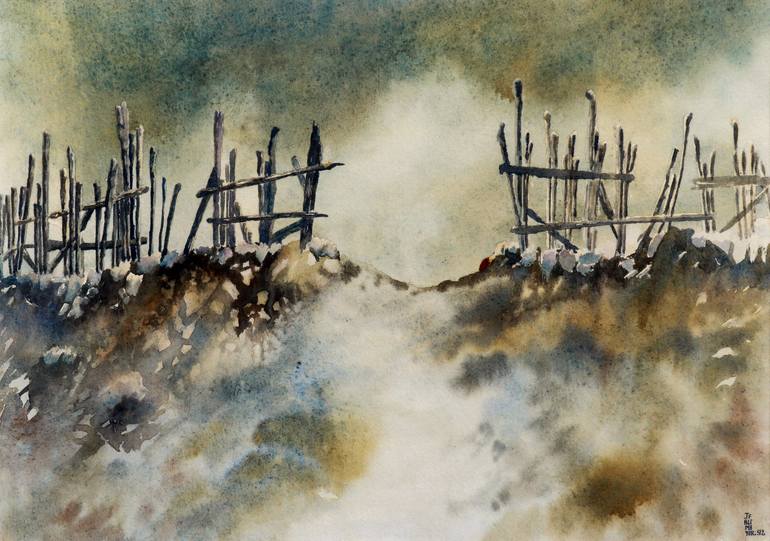 Barriers Painting by Jean-François Altmayer | Saatchi Art