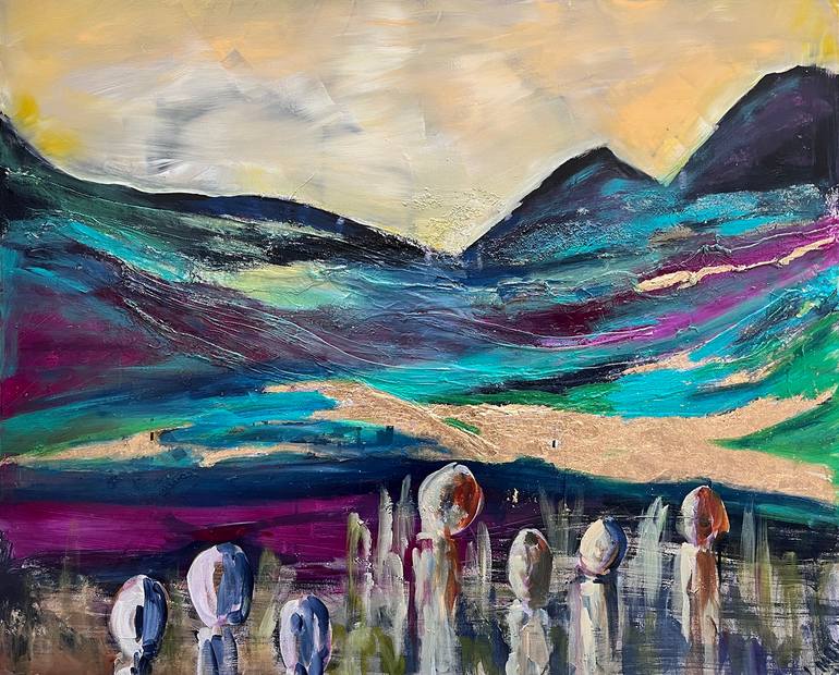 We will reach the top Painting by Louise Duggan | Saatchi Art