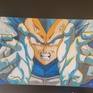 Vegeta SSJ BLUE Final Flash Drawing by Gabriel Iglesias | Saatchi Art