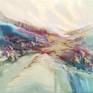Jerusalem mountains Painting by Shully Ratzon | Saatchi Art