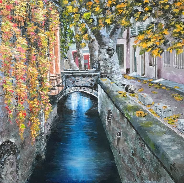 THE RUE DES TEINTURIERS IN AVIGNON Painting by Olha Karavayeva ...