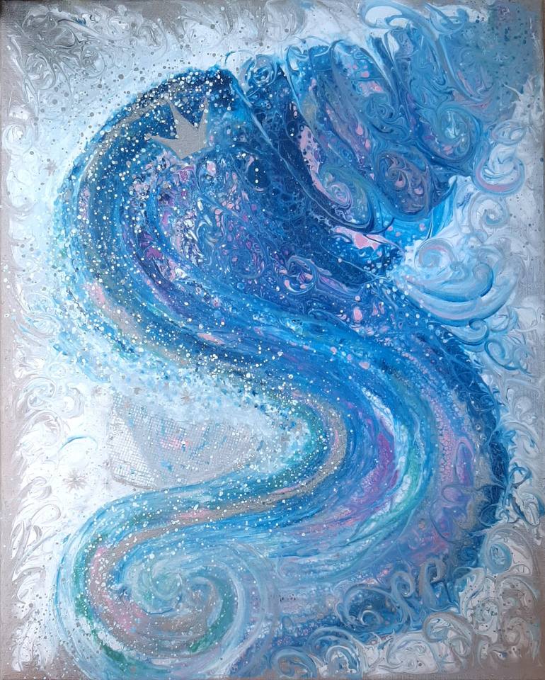 The Snow Queen Painting by Katy I | Saatchi Art