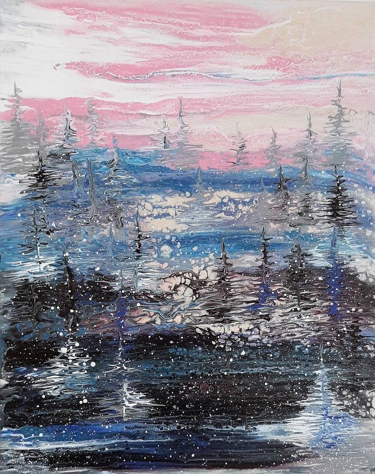 Taiga Painting by Katy I | Saatchi Art