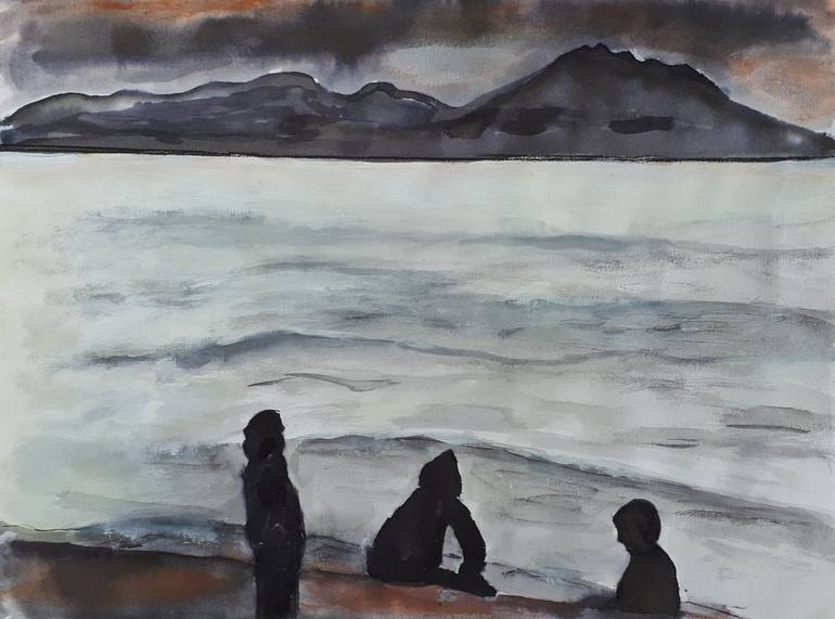 En attendant l'été... (série A la plage) Painting by sylvid art ...