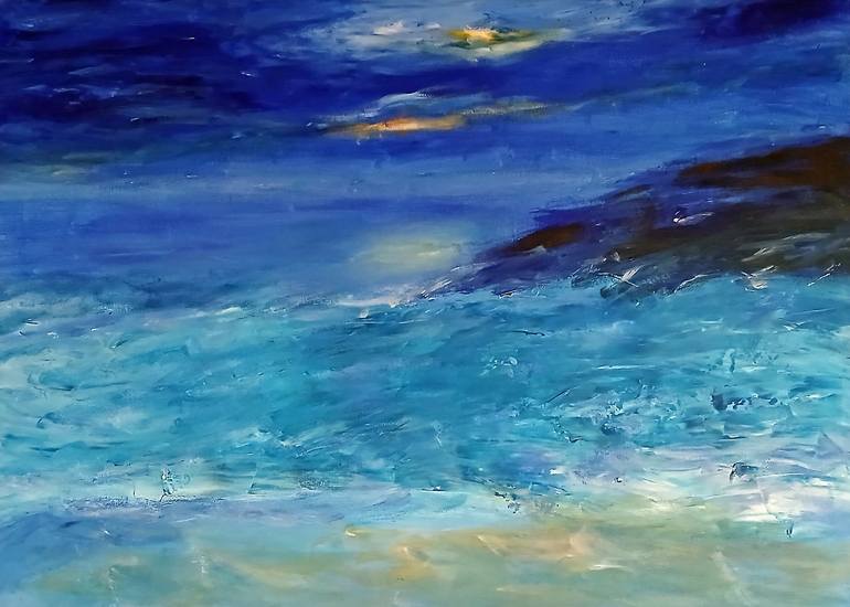 OCEANIQUE Painting by Sylvid Art | Saatchi Art France