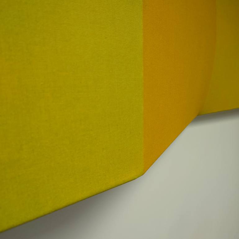 Fold (study in yellow) Painting by Sarah Crossfield | Saatchi Art