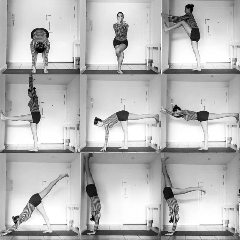 Single Leg Yoga Exercise Poses Photography by Camilla Warrender ...