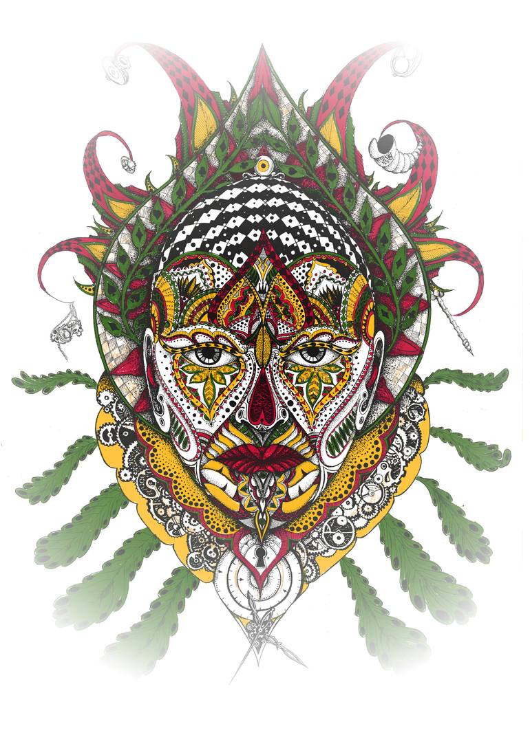 all along the watchtower Drawing by marian stoian | Saatchi Art