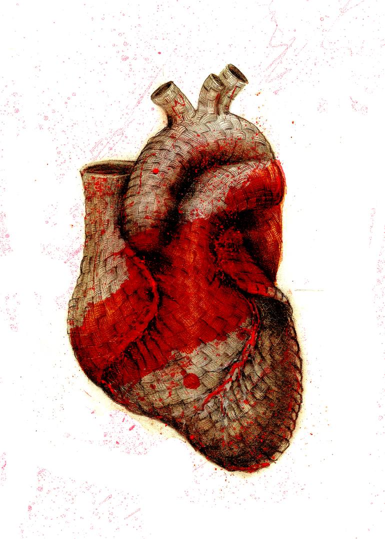 Heart Of Kevlar Drawing by marian stoian | Saatchi Art