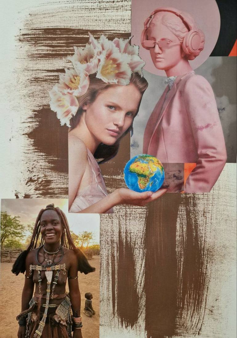 BETWEEN PAST AND ... FUTURE ? Collage by Alena Yemelianova | Saatchi Art