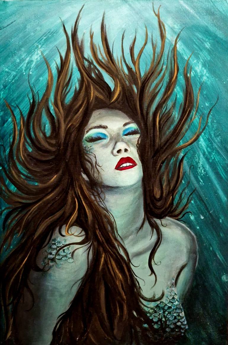 At a depth Painting by Nadia Nikonenko | Saatchi Art