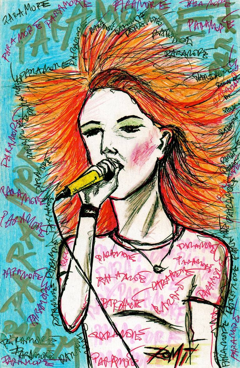 Paramore Drawing by Romar Hafnaoui | Saatchi Art