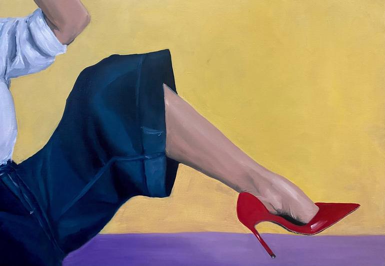 Female leg Painting by Mariia Fedorova | Saatchi Art
