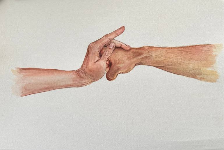 The Gentle Restraint Painting by Sasha Fofanova | Saatchi Art