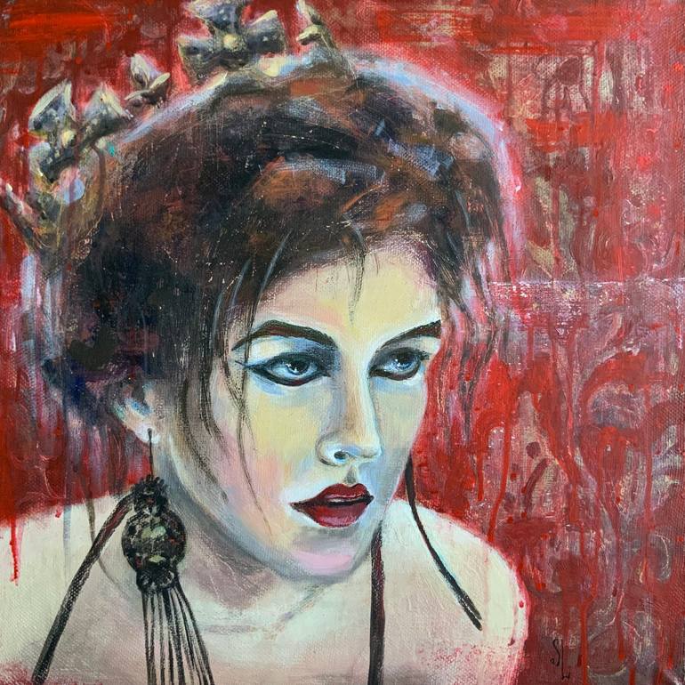Red velvet Painting by Svetlana Lapteva | Saatchi Art